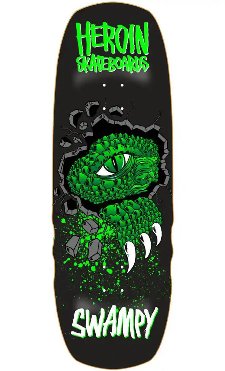 Heroin Swampy Alligator Shovel 10.5 Shaped Deck – Freedom Skateshop