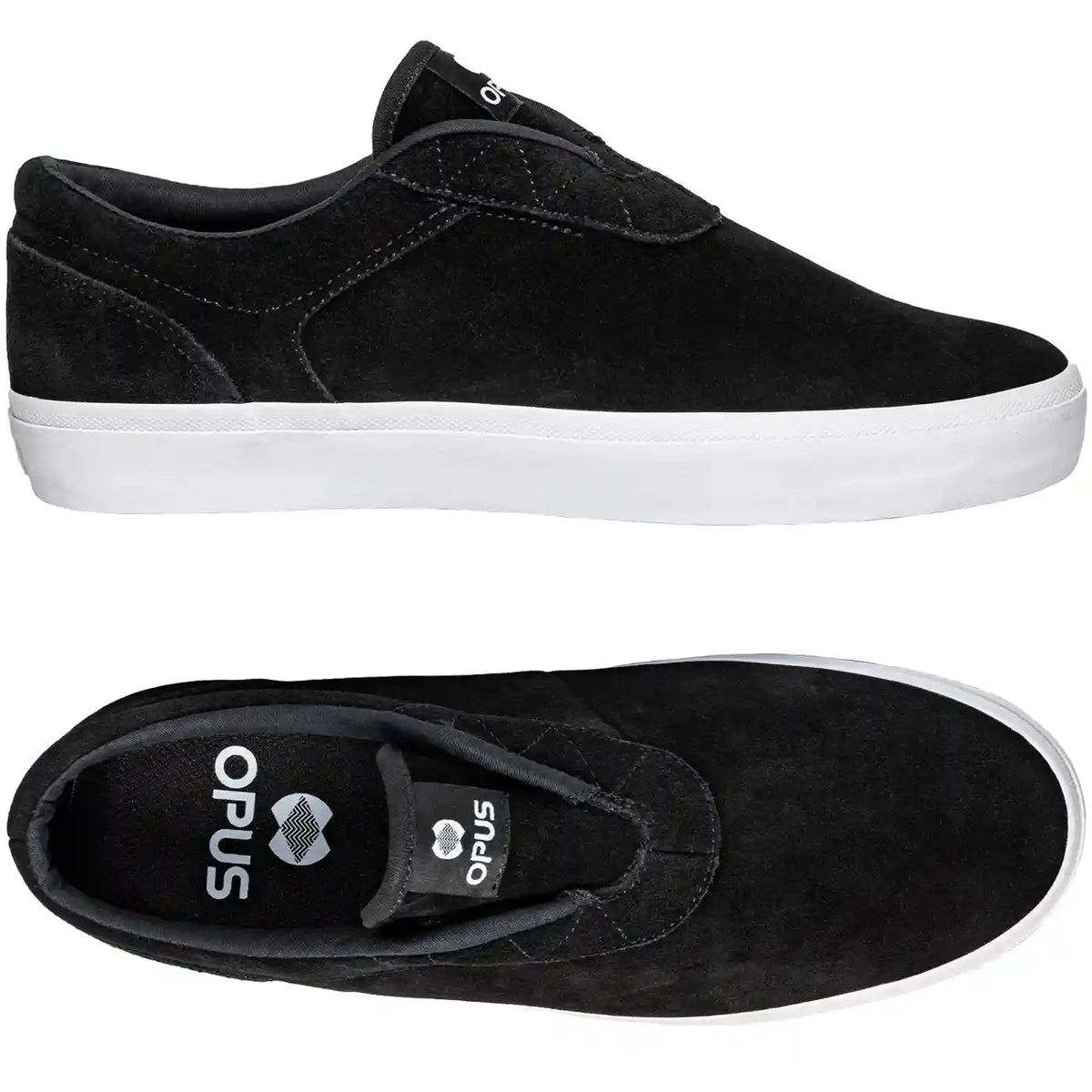 Opus Honey Slip On Skate Shoe Black White – Freedom Skateshop