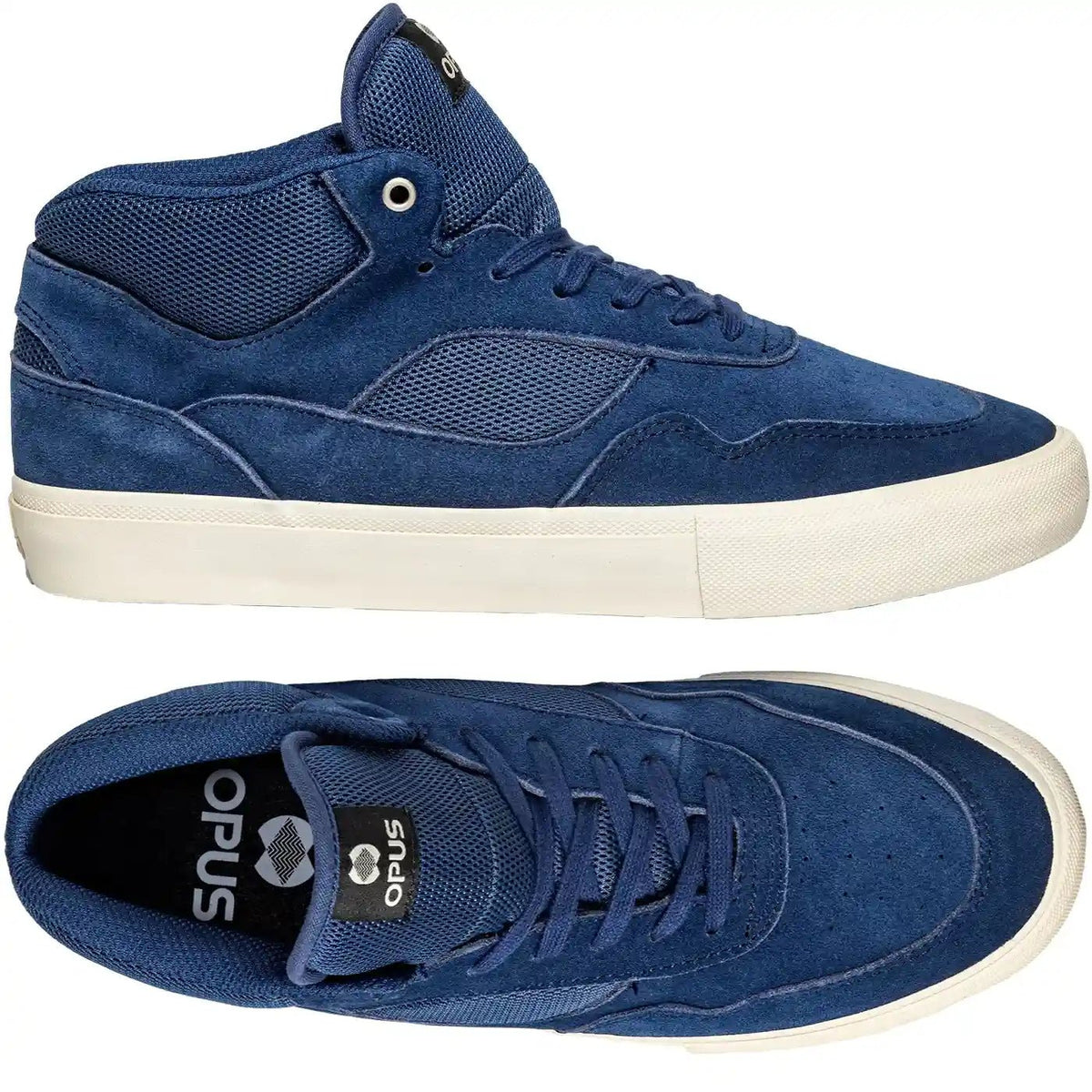 Opus Standard Mid Skate Shoe Navy Cream – Freedom Skateshop
