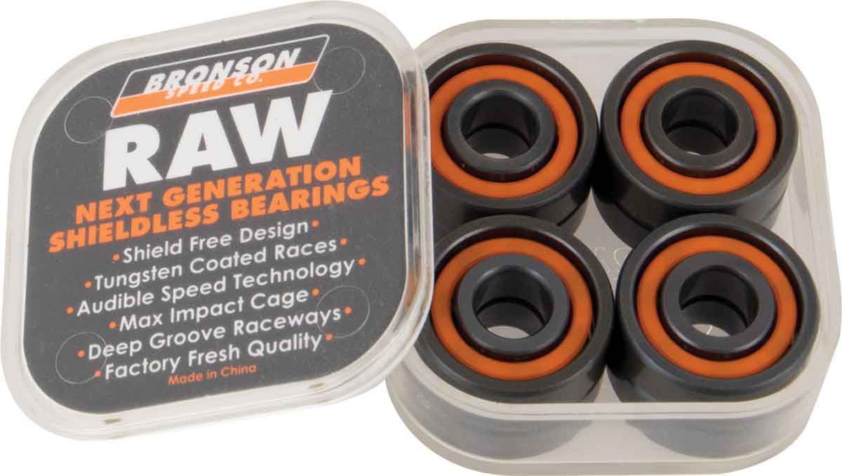 Bronson Raw Skateboard Bearings – Freedom Skateshop